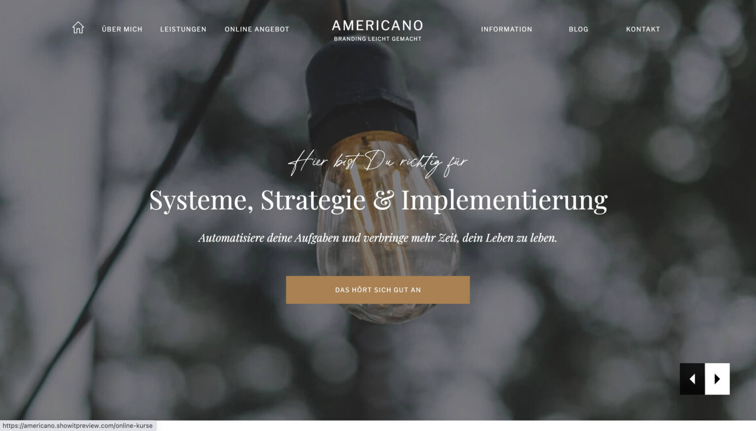 15 kreative Showit Website Header Beispiele - Juliafranke.design